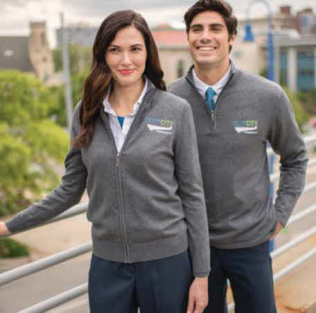 Custom V-Neck Sweater | Stitch Logo Uniforms