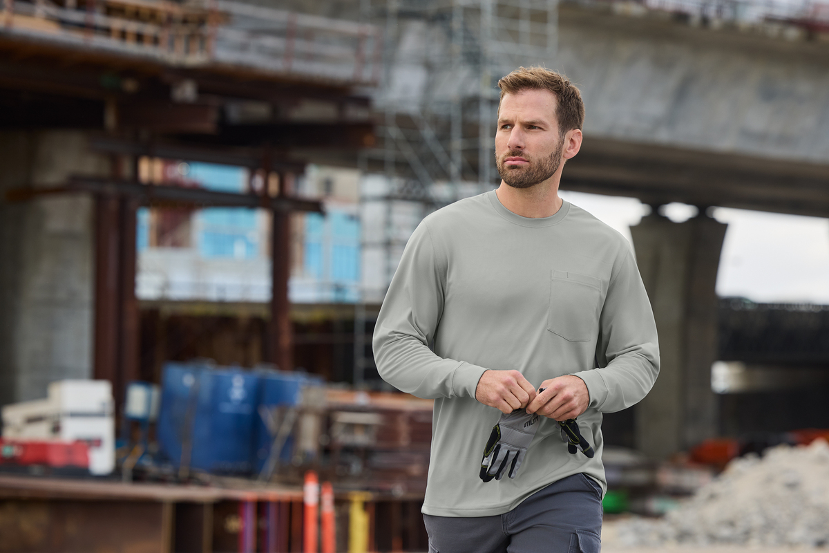 Men's Long Sleeve Workwear Pro Pocket Tee