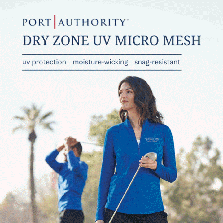 Port Authority Dry Zone Clothes at Stitch Logo