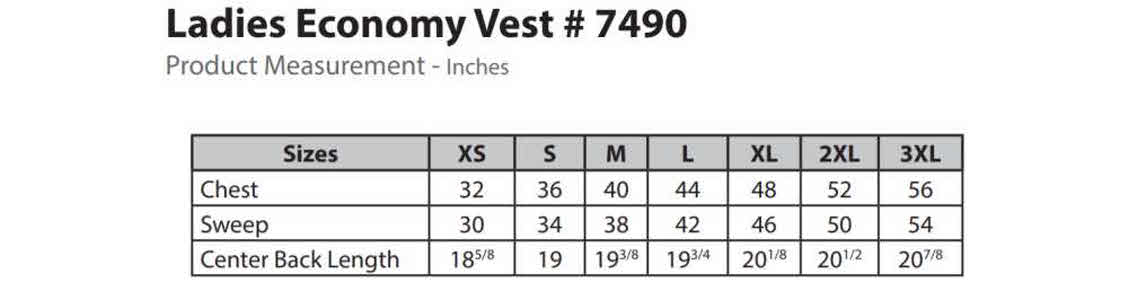 Women's Best Western Uniform Vest