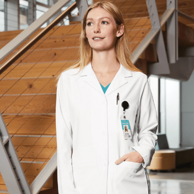 Optometrist Uniforms and Optometry Scrubs at Stitch Logo