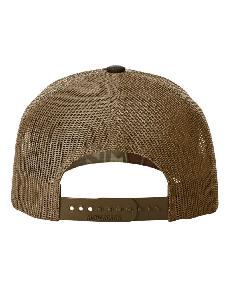 Richardson 5-Panel Printed Trucker Caps Embroidered