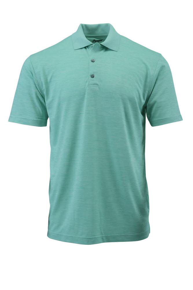 Men's Dakota Striated Heather Polo at Stitch Logo