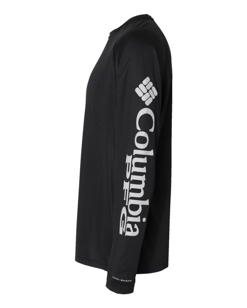 Columbia Long Sleeve Tee Custom Embroidered at Stitch Logo