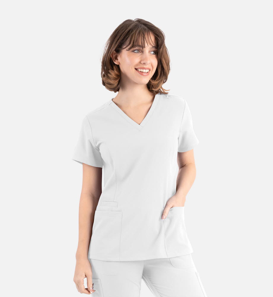 Momentum Scrub Tops for Women at Stitch Logo 5001