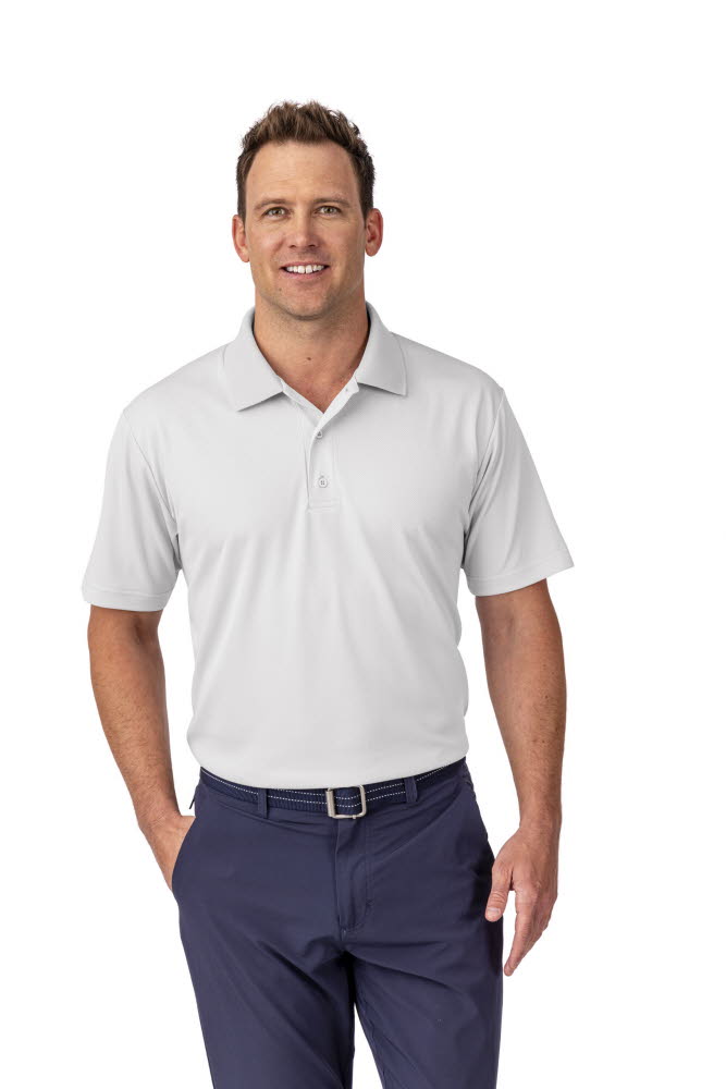 Men's Odor Control Polo at Stitch Logo