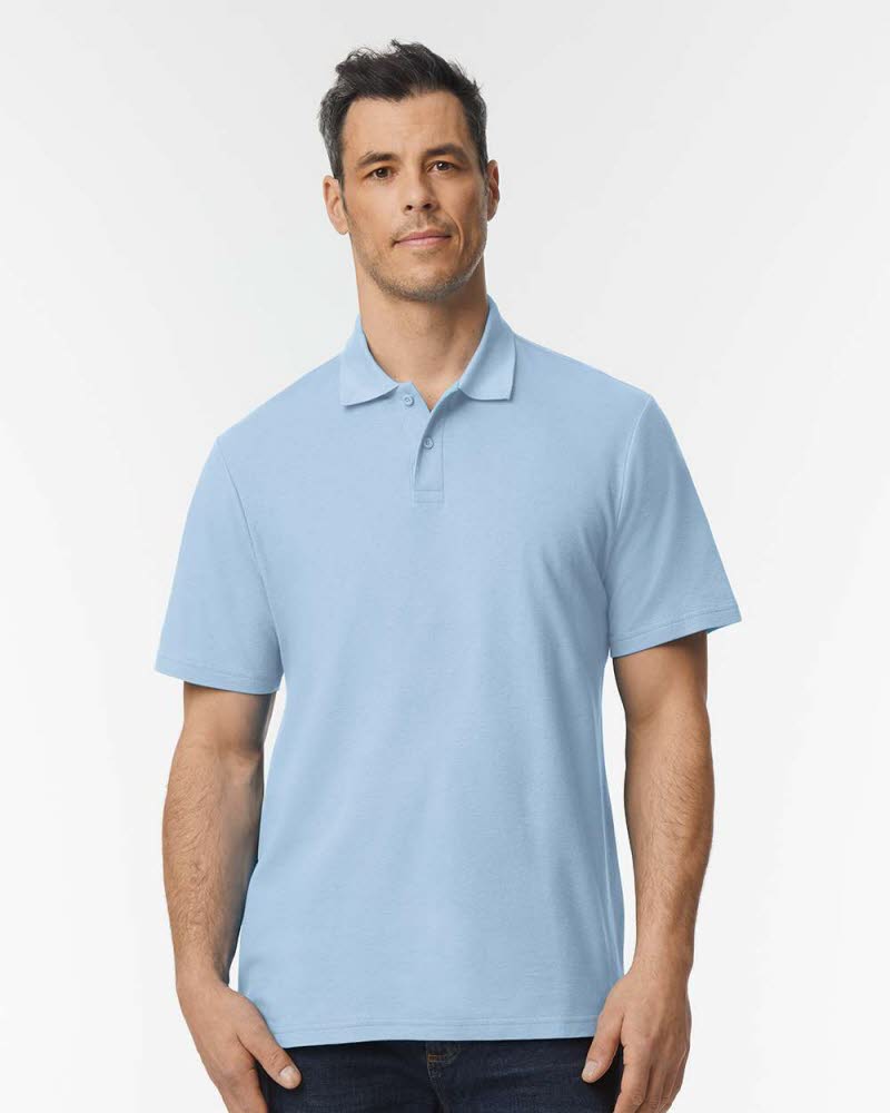 Men's Softstyle Cotton Polo Shirt at Stitch Logo