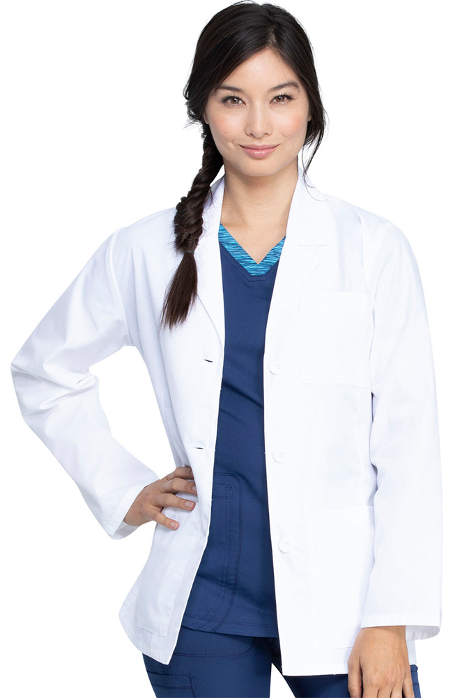 Dickies Short Lab Coat for Women at Stitch Logo #84401