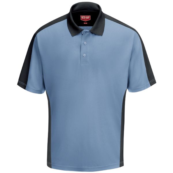 SK54 Red Kap Shirts | Men's Two Tone Work Polo Shirt