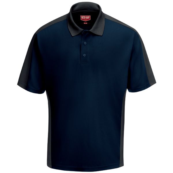 SK54 Red Kap Shirts | Men's Two Tone Work Polo Shirt