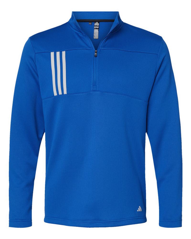 Men's Adidas 3-Stripes Knit Quarter Zip at Stitch Logo