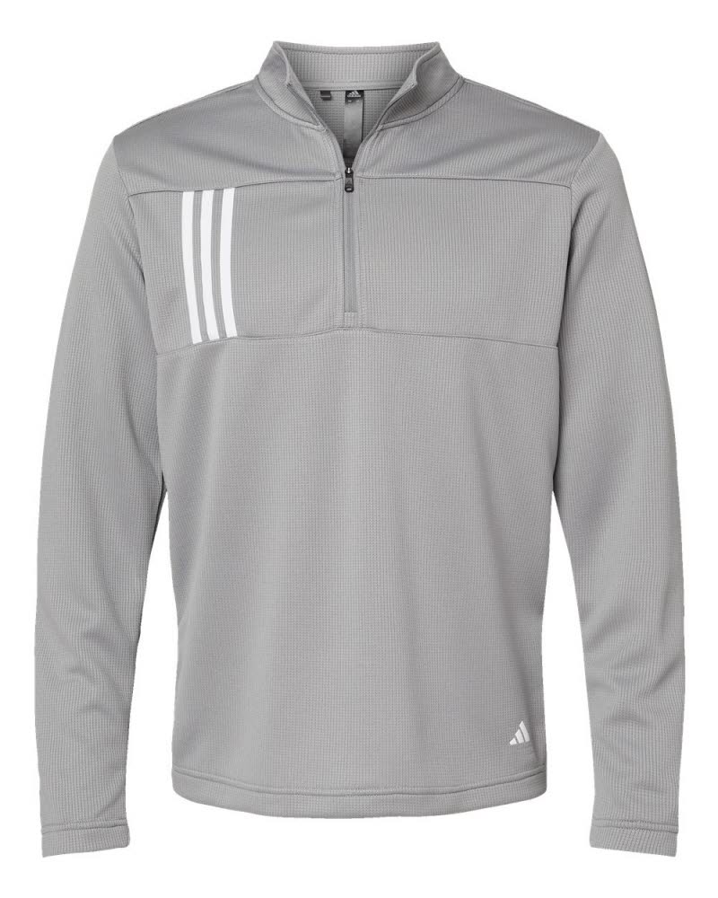 Men's Adidas 3-Stripes Knit Quarter Zip at Stitch Logo
