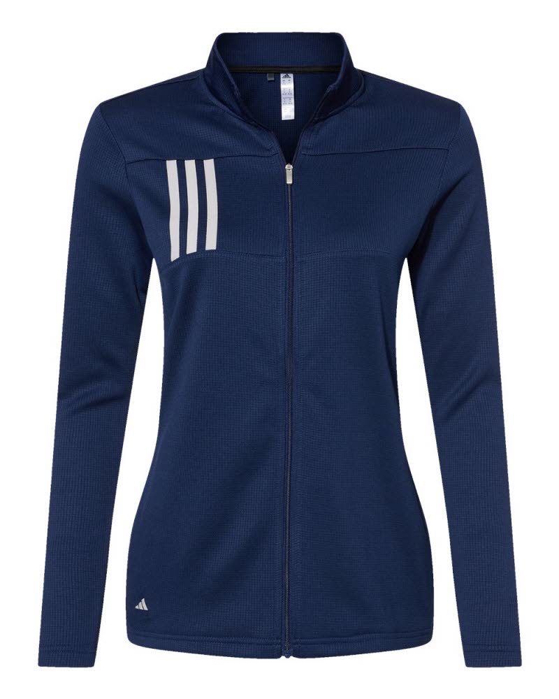 Women's Adidas 3-Stripes Zip Sweatshirt at Stitch Logo