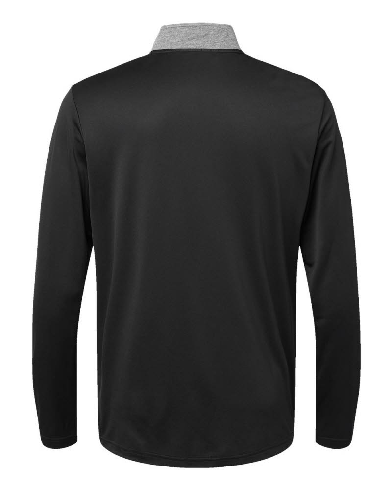 Men's Heather Block Print Quarter Zip at Stitch Logo