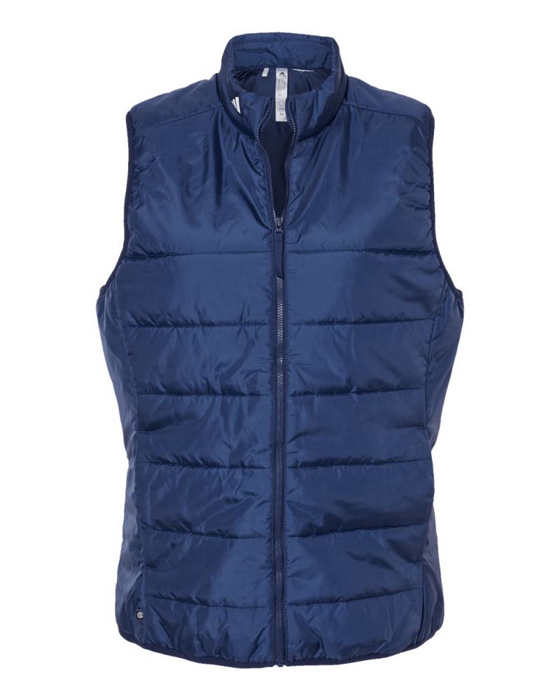 A573 Women's Adidas Puffer Vest at Stitch Logo