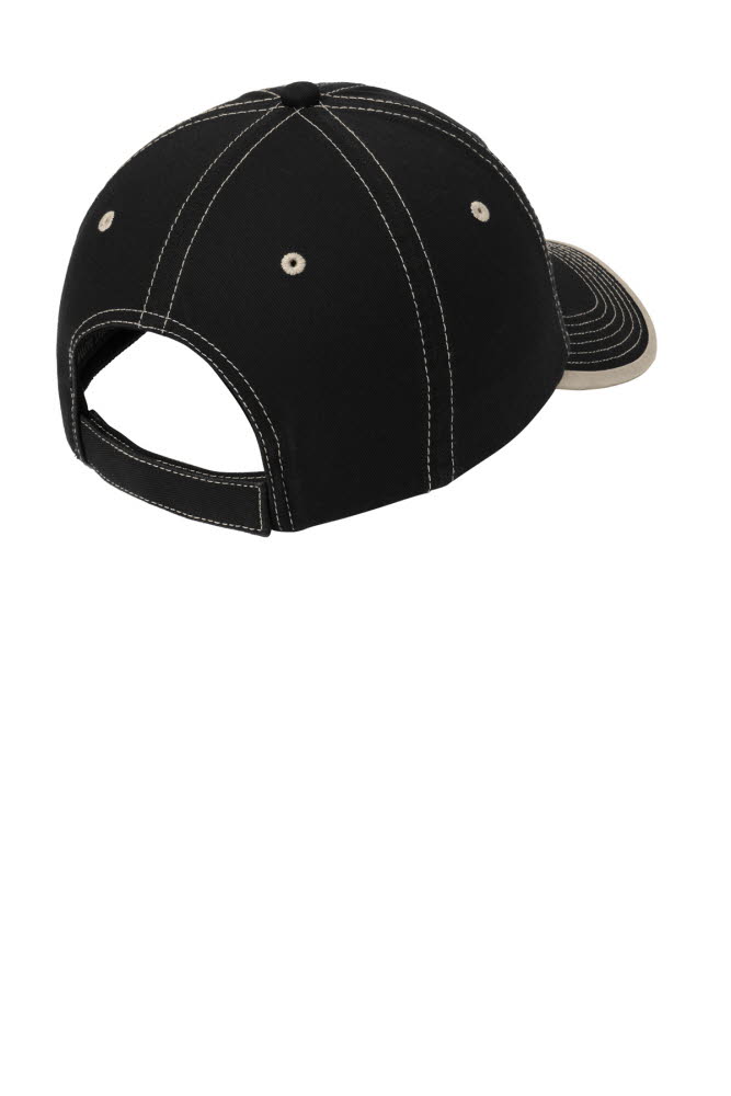 C835 Vintage Washed Contrast Stitch Cap