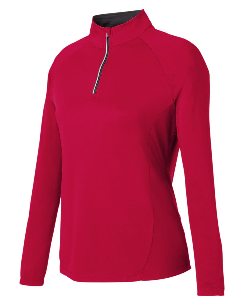 Ladies Origin Quarter Zip Embroidered at Stitch Logo