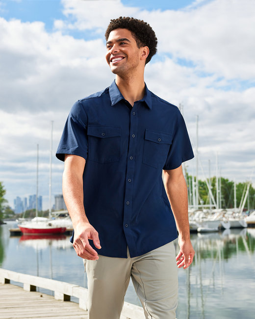 Men's Stretch Marina Fishing Shirts at Stitch Logo