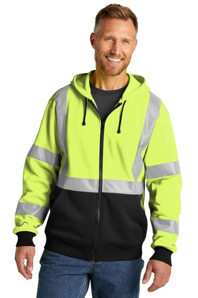 Safety Work Fleece Jacket with Hood CSF300