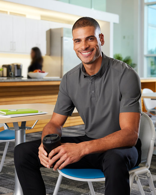 Men's Stretch Nylon Performance Polo at Stitch Logo