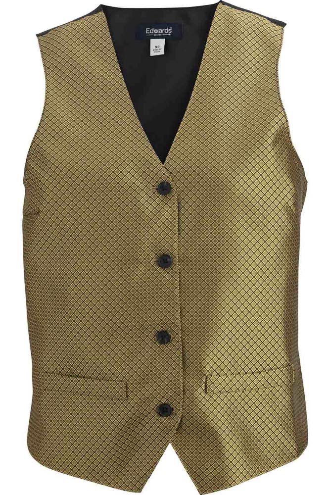 Women's Brocade Vest at Stitch Logo