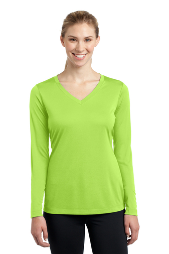 LST353LS Ladies V-Neck Long Sleeve Tee