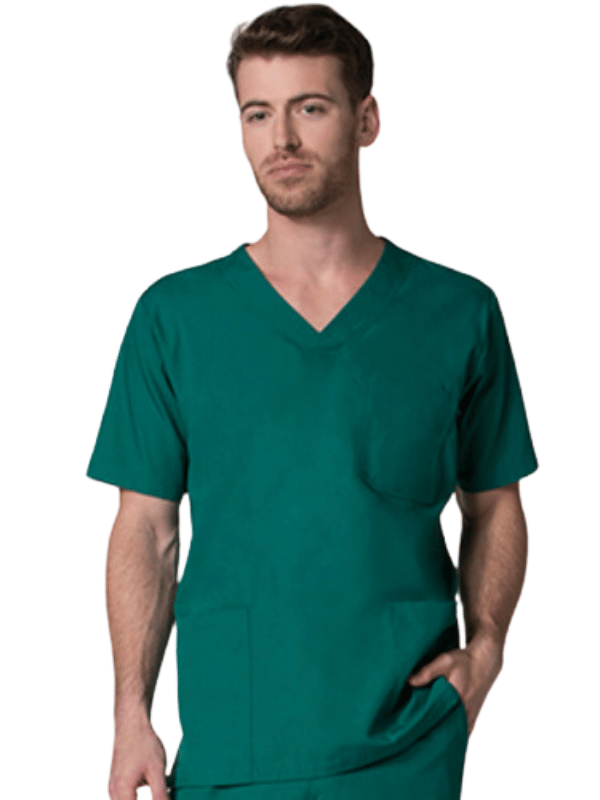 Red Panda Scrub Top Men | Stitch Logo Uniforms
