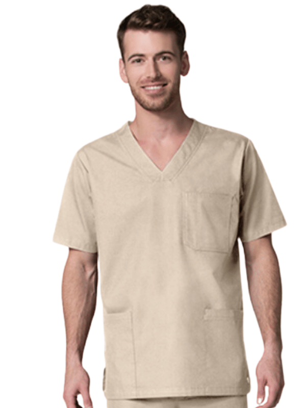 Red Panda Scrub Top Men | Stitch Logo Uniforms