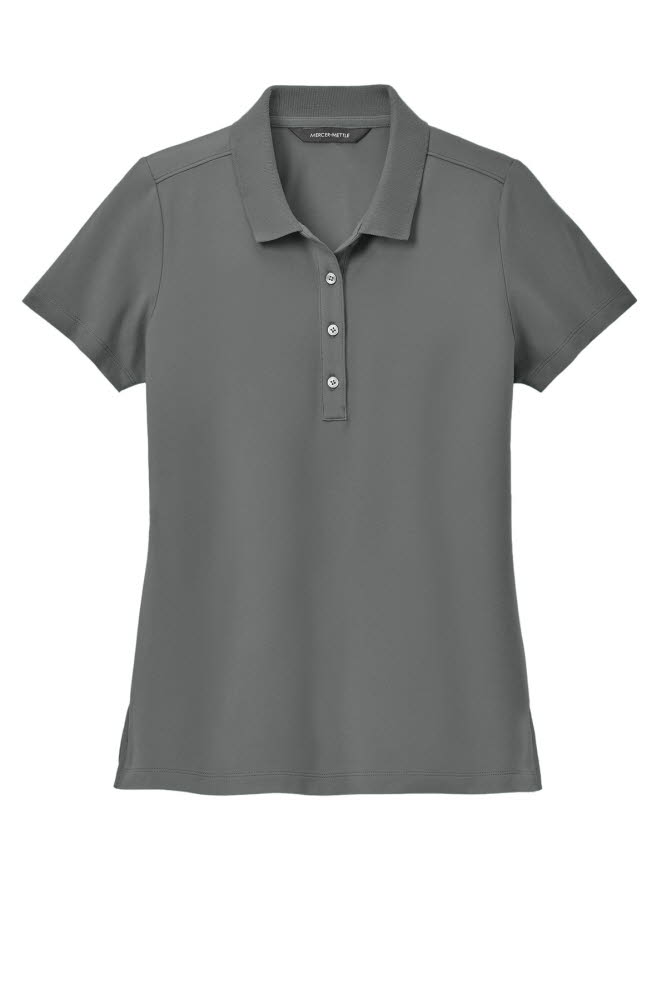 Women's Stretch Pique Navy Blue Polo Shirt MM1005