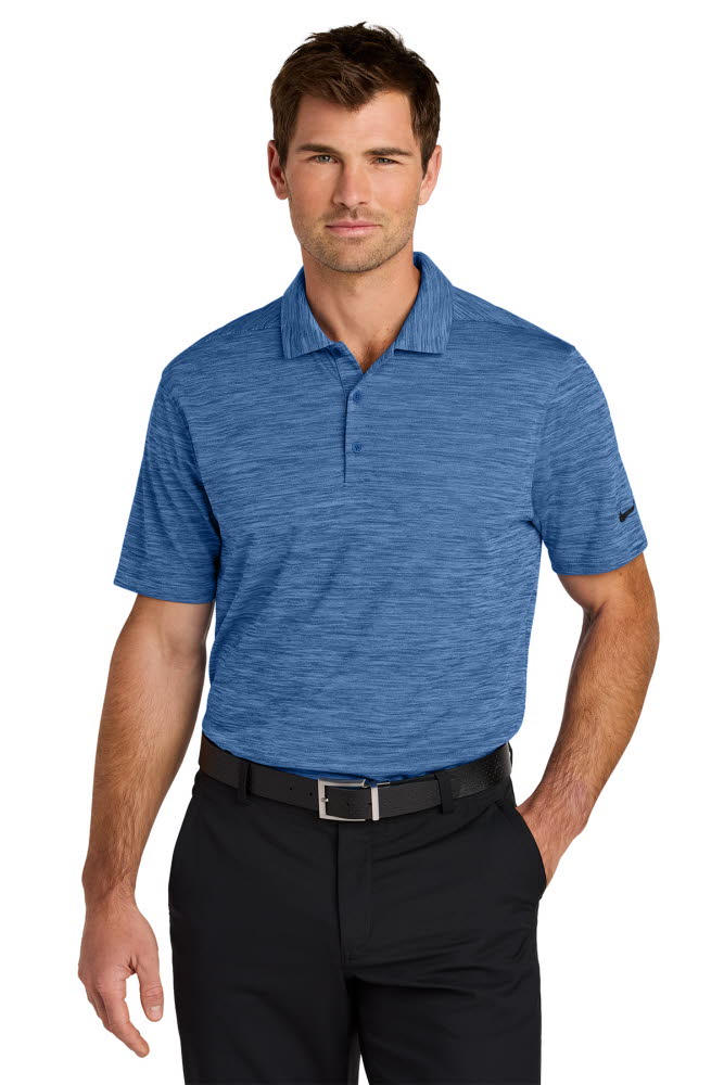 Men's Nike Dri Fit Striated Polo at Stitch Logo
