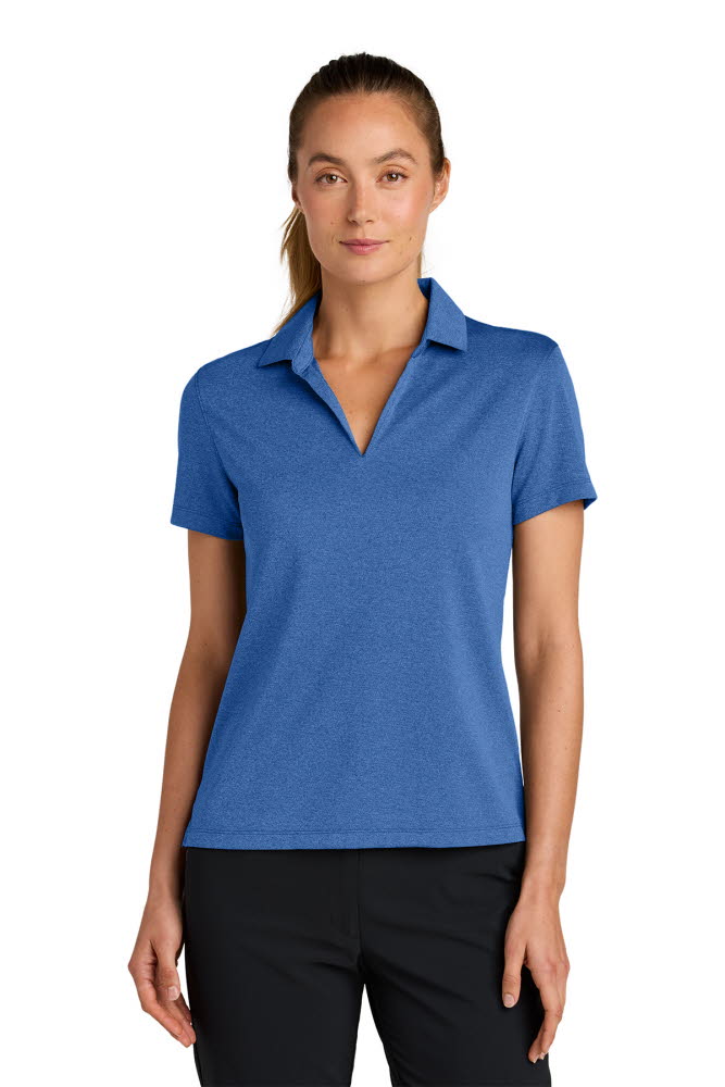 Women's Dri Fit Smooth Heather Polo at Stitch Logo