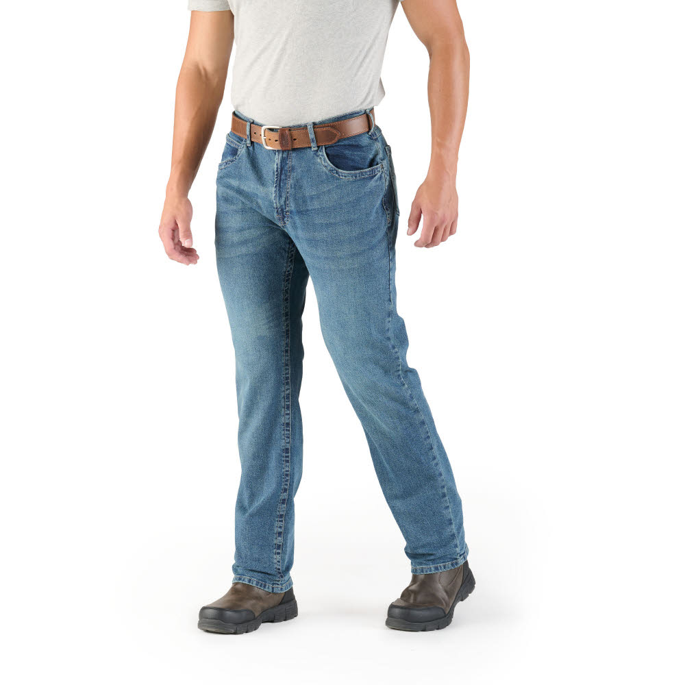Berne Men's Relaxed Fit Bootcut Jeans at Stitch Logo