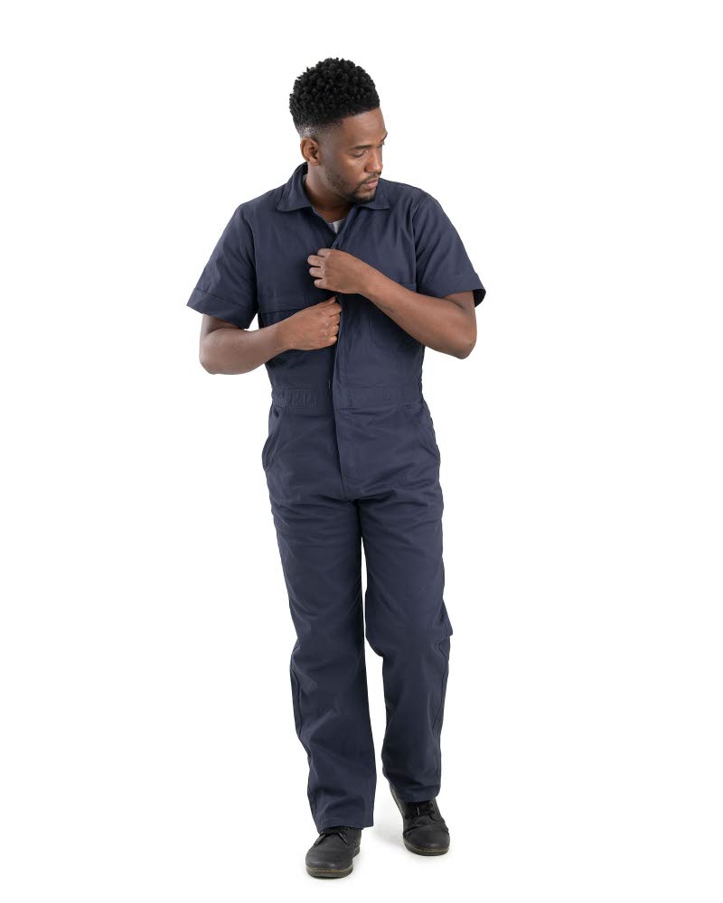 Berne Men's Short Sleeve Flex Coverall at Stitch Logo
