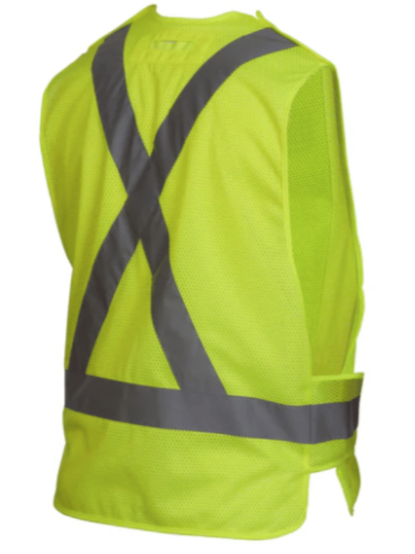 CLASS 2 Hi Vis Reflective Safety Vest at Stitch Logo