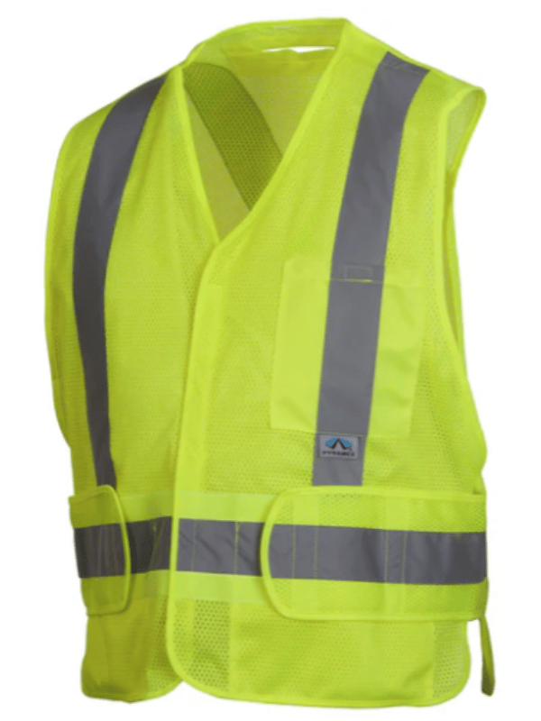 CLASS 2 Hi Vis Reflective Safety Vest at Stitch Logo