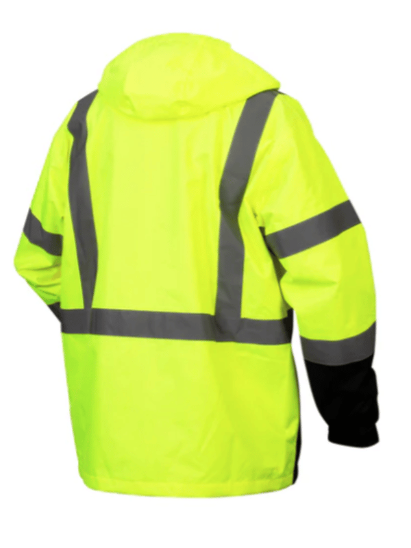 CLASS 3 Hi Vis Waterproof Long Safety Jacket