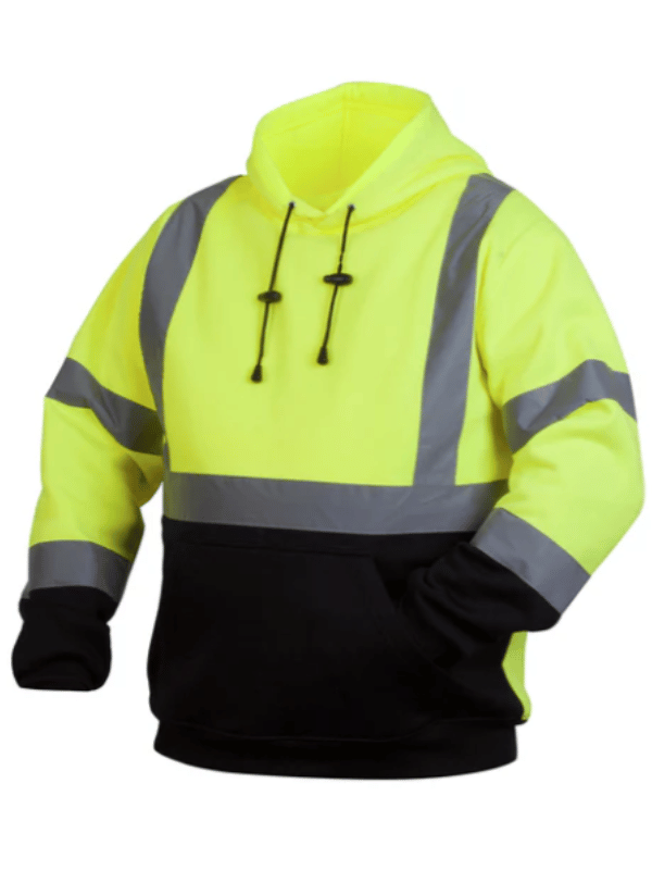 CLASS 3 Hi Vis Pullover Safety Jacket with Hood