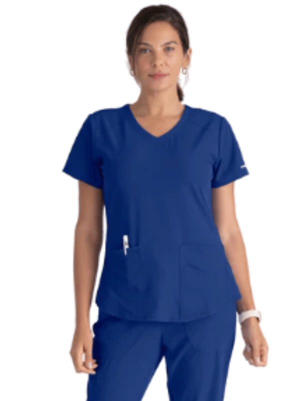 Skechers Breeze 3-Pocket Curve Scrub Tops at Stitch Logo