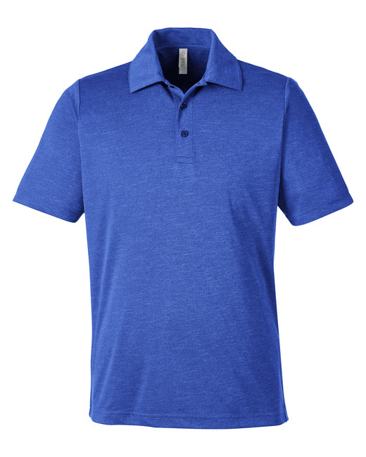 Men's Zone Sonic Heather Poly Polo at Stitch Logo