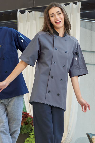 Moisture Wicking Mesh Back Chef Jacket