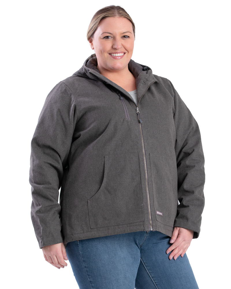 Berne Women's Hooded Duck Work Jacket at Stitch Logo