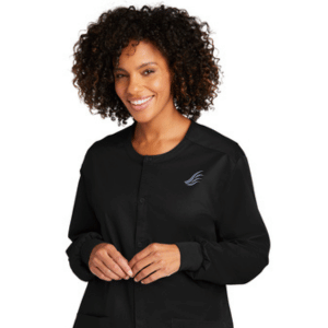 Embroidered Scrub Jacket Personalized Names