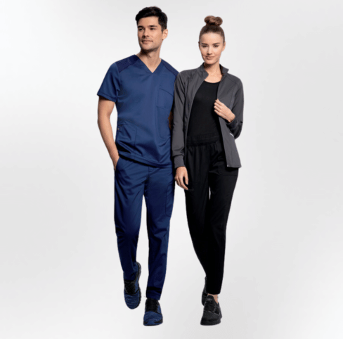 Scrubs Stretch Fabric | Stitch Logo Custom Scrubs