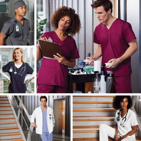 Affordable Scrubs for Less at Stitch Logo