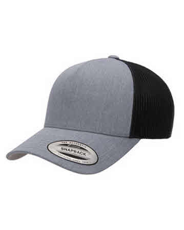 Yupoong 5-Panel Snapback Trucker at Stitch Logo