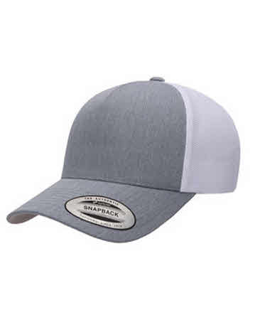 Yupoong 5-Panel Snapback Trucker at Stitch Logo