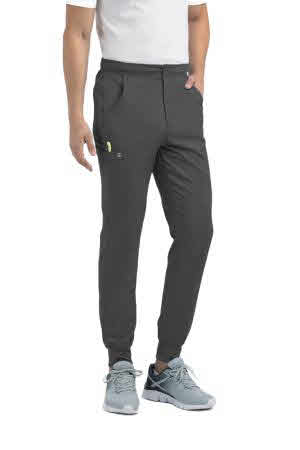 M8501 Men's Half Elastic Jogger Scrub Pant | Stitch Logo
