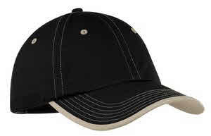 C835 Vintage Washed Contrast Stitch Cap