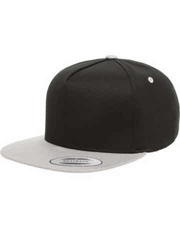 Y6007 Yupoong 5-Panel Cotton Snapback at Stitch Logo