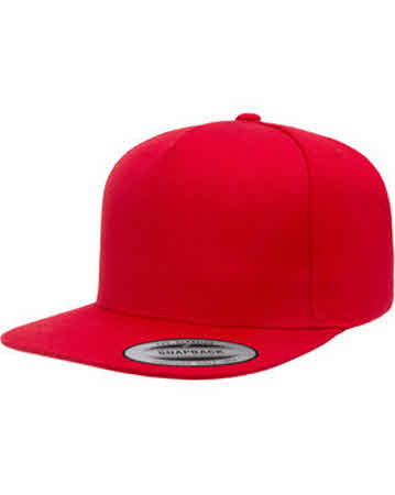 Yupoong Snapback 5-Panel Cap at Stitch Logo